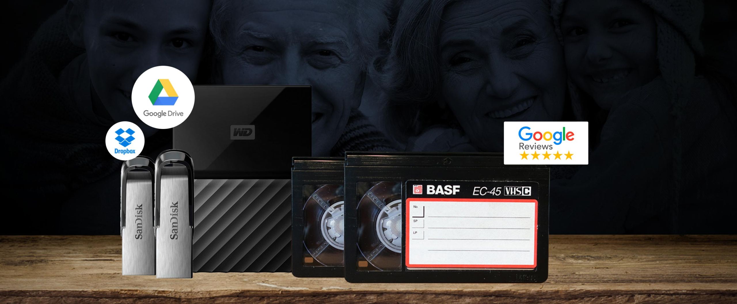 VHS-C bånd til DVD og USB-stick - Danmarks absolut laveste pris